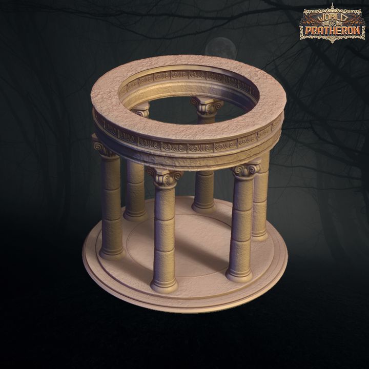 3D Printable Alexandria, The City of Glory - Garden Architecture 3 by World of Pratheron